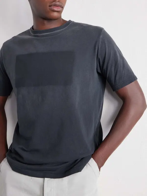 MAISON MARGIELA Printed Cotton-jersey T-shirt
