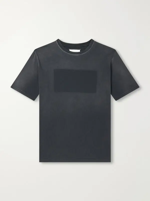 MAISON MARGIELA Printed Cotton-jersey T-shirt