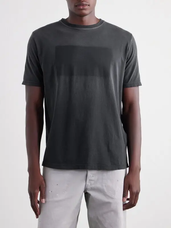 MAISON MARGIELA Printed Cotton-jersey T-shirt