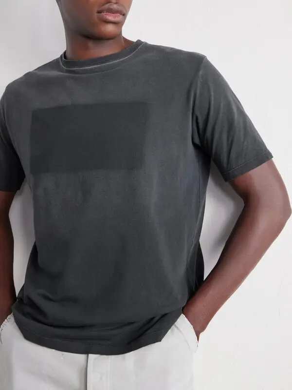 MAISON MARGIELA Printed Cotton-jersey T-shirt