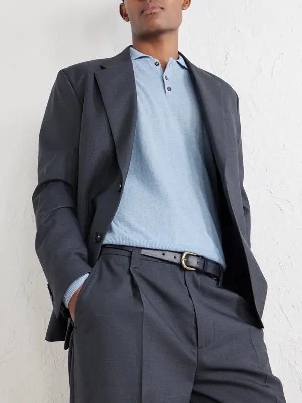 SLOWEAR Cashmere-blend Polo Sweater
