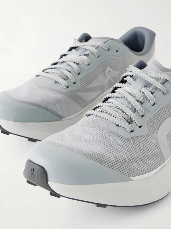 On Cloudultra Peak Rubber-trimmed Stretch-knit Sneakers - Gray