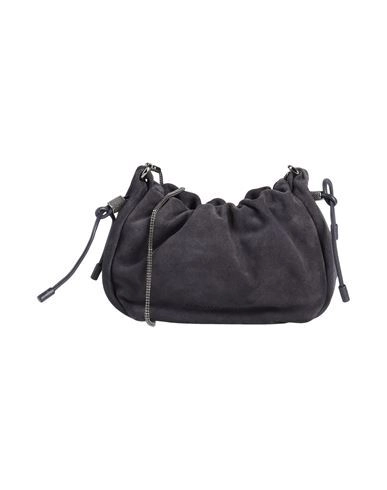 Brunello Cucinelli Suede Crossbody Bag - Black
