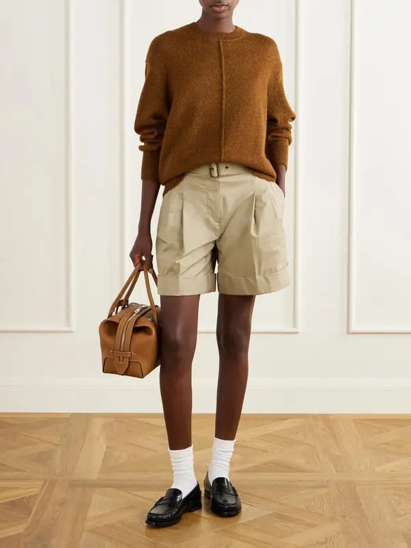 TOD'S Bauletto Textured-leather Tote