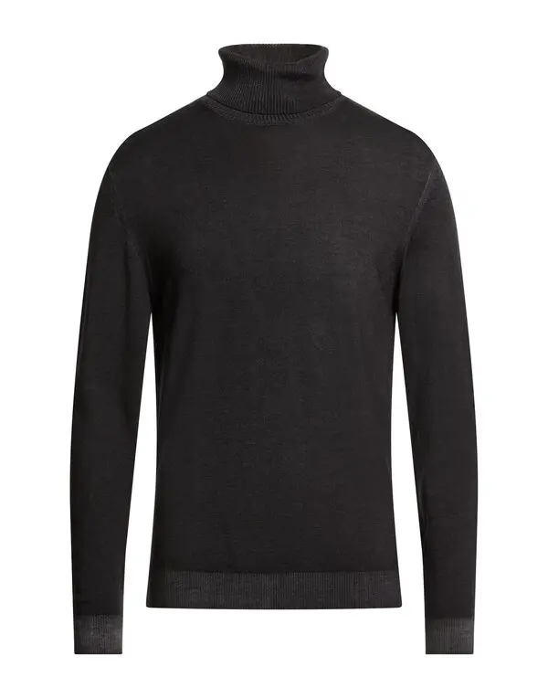 Crossley Turtleneck Midnight Size Virgin Wool - Grey