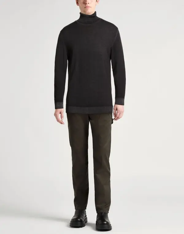 Crossley Turtleneck Midnight Size Virgin Wool - Grey