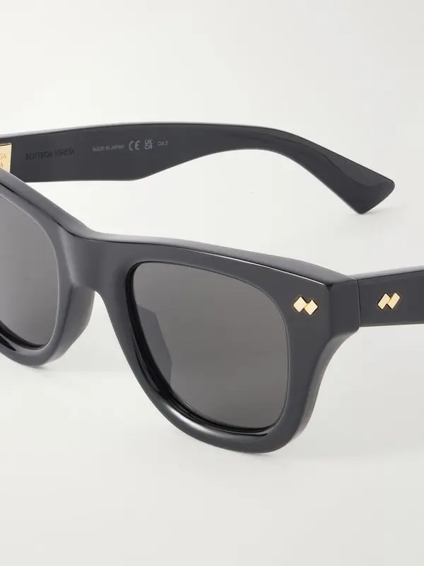 Bottega Veneta Bold Ribbon Stud D-frame Sunglasses