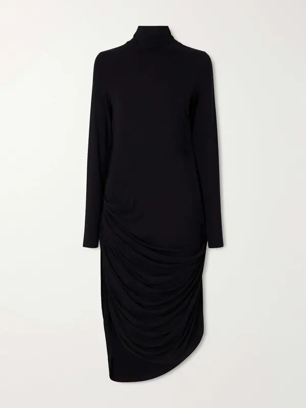 Proenza Schouler White Label Imogen Jersey Turtleneck Midi Dress