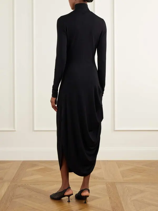 Proenza Schouler White Label Imogen Jersey Turtleneck Midi Dress