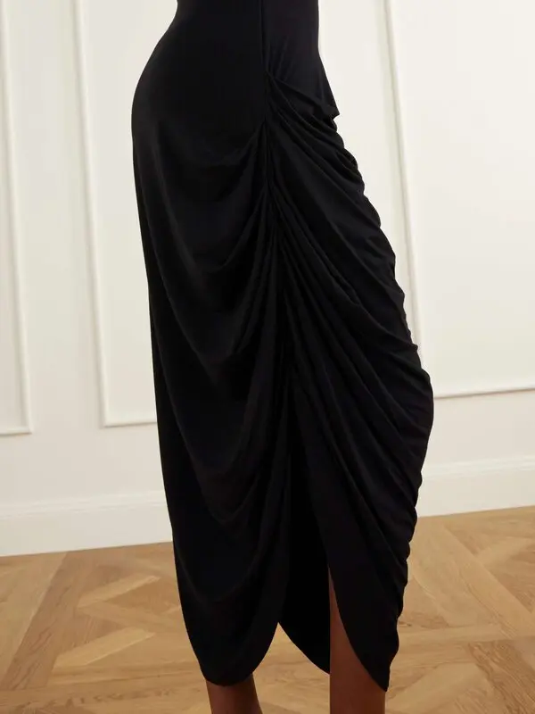 Proenza Schouler White Label Imogen Jersey Turtleneck Midi Dress