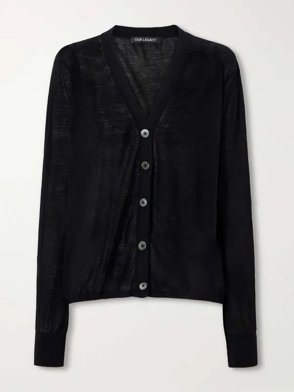 Our Legacy Slouch Merino Wool Cardigan