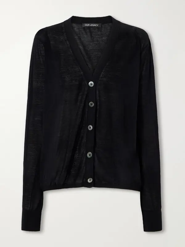 Our Legacy Slouch Merino Wool Cardigan