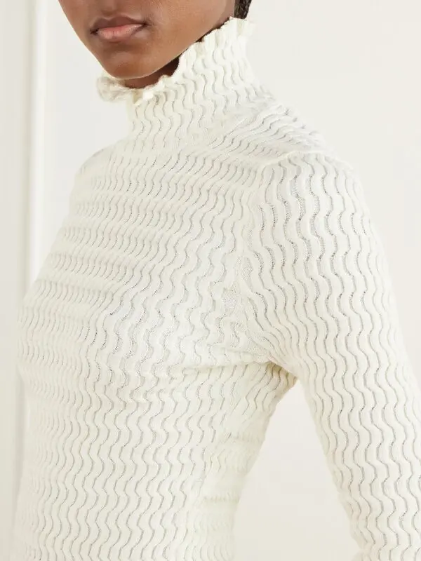 Proenza Schouler White Label Juniper Turtleneck Sweater - Neutrals
