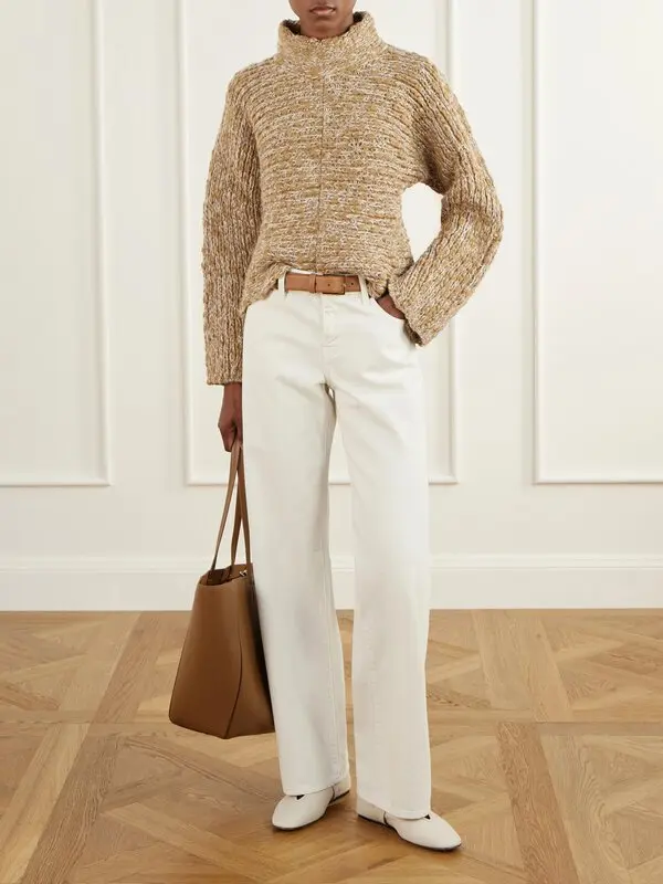 Proenza Schouler White Label Pippa Turtleneck Knit Sweater - Neutrals