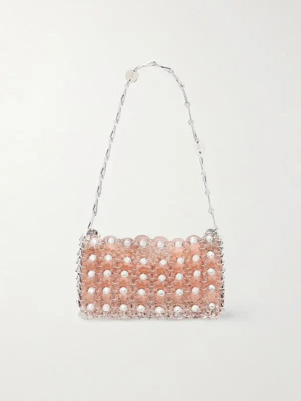 Rabanne 1969 Nano Chainmail Shoulder Bag - Pink