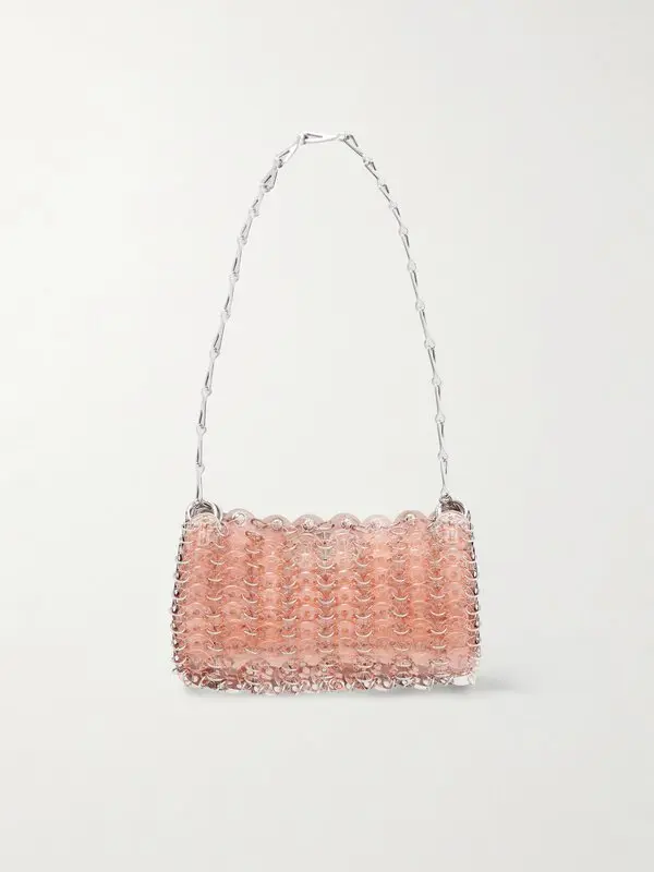 Rabanne 1969 Nano Chainmail Shoulder Bag - Pink