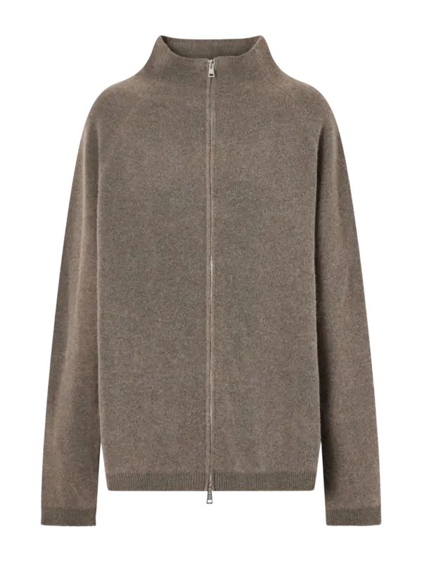 Our Legacy Dash Merino Wool Zip-up Cardigan - Neutrals