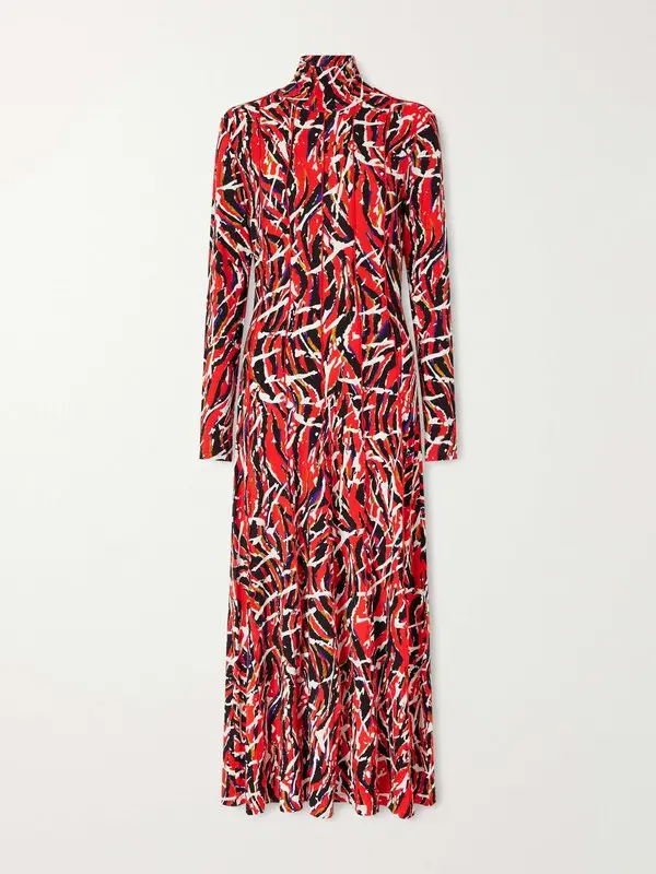 Proenza Schouler White Label Mabel Printed Jersey Maxi Dress