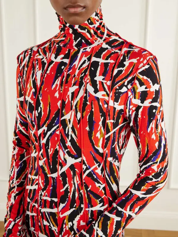 Proenza Schouler White Label Mabel Printed Jersey Maxi Dress