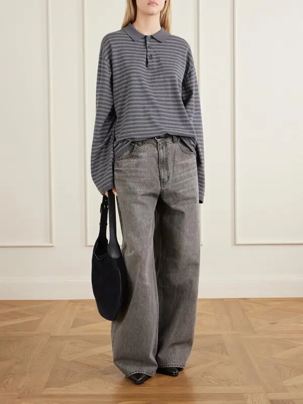 NILI LOTAN Jagger Suede Shoulder Bag - Blue