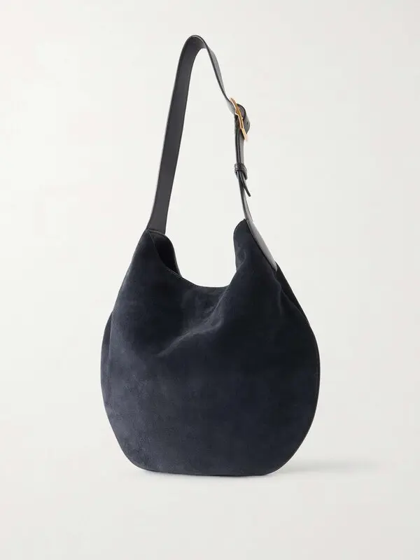 NILI LOTAN Jagger Suede Shoulder Bag