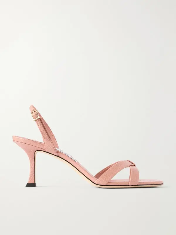 JIMMY CHOO Elsy 70 Slingback Sandals - Pink