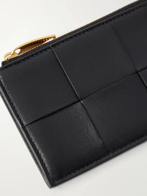 Bottega Veneta Cassette Intrecciato Leather Cardholder