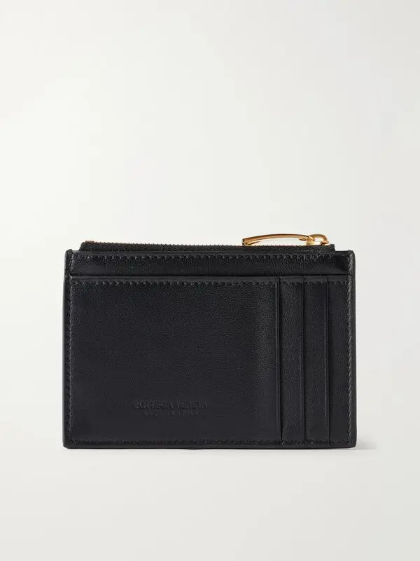 Bottega Veneta Cassette Intrecciato Leather Cardholder