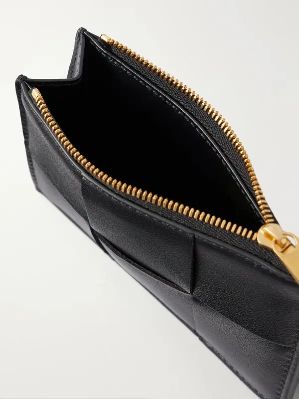 Bottega Veneta Cassette Intrecciato Leather Cardholder