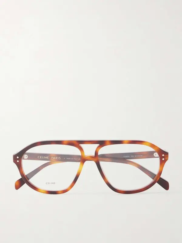 Celine Triomphe Aviator-frame Acetate Optical Glasses