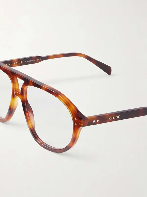 Celine Triomphe Aviator-frame Acetate Optical Glasses