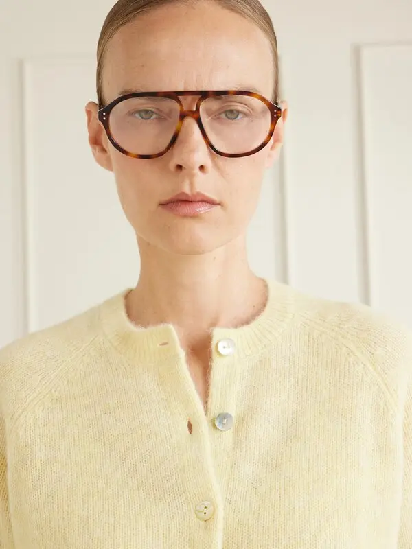 Celine Triomphe Aviator-frame Acetate Optical Glasses