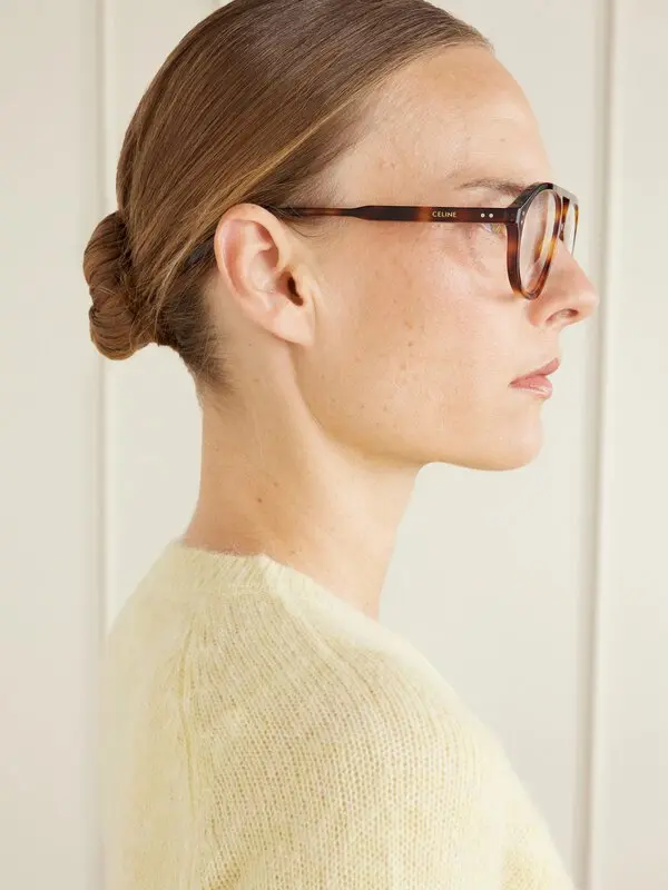 Celine Triomphe Aviator-frame Acetate Optical Glasses