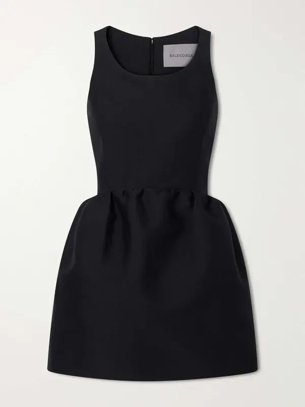 Balenciaga Wool And Silk-blend Mini Dress