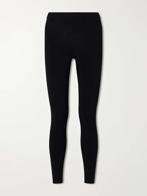 Balenciaga Stretch-jersey Leggings - Black