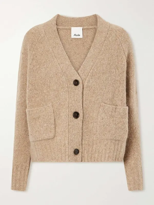 ALLUDE V-neck Cashmere Cardigan