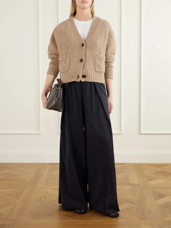 ALLUDE V-neck Cashmere Cardigan