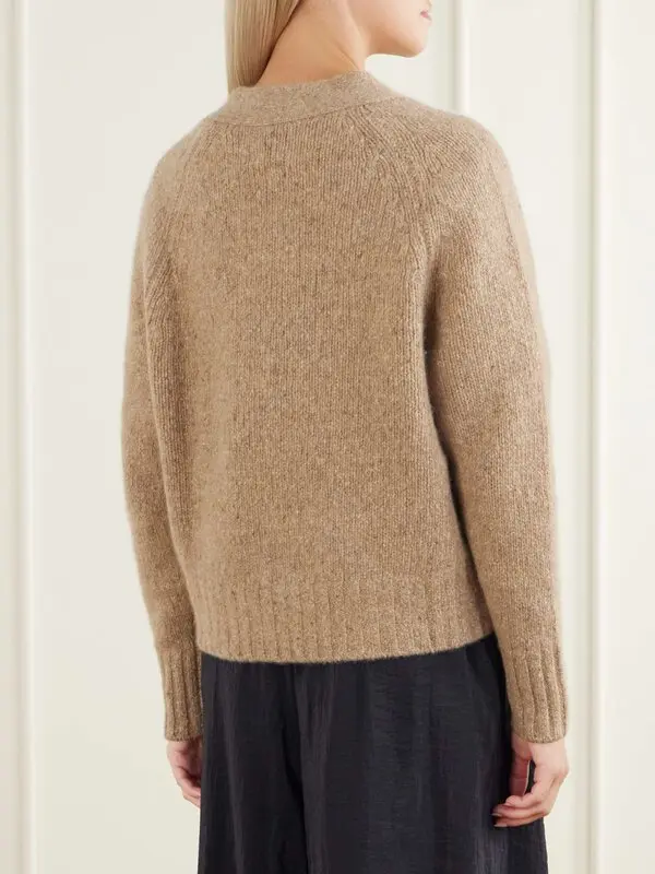 ALLUDE V-neck Cashmere Cardigan
