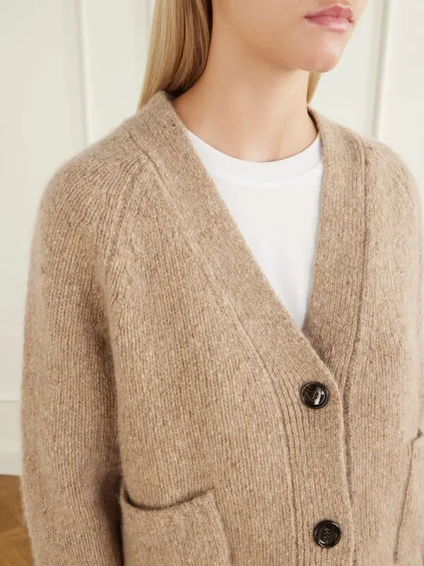ALLUDE V-neck Cashmere Cardigan