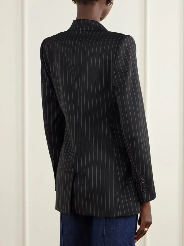 Dolce & Gabbana Pinstripe Wool-blend Double-breasted Blazer