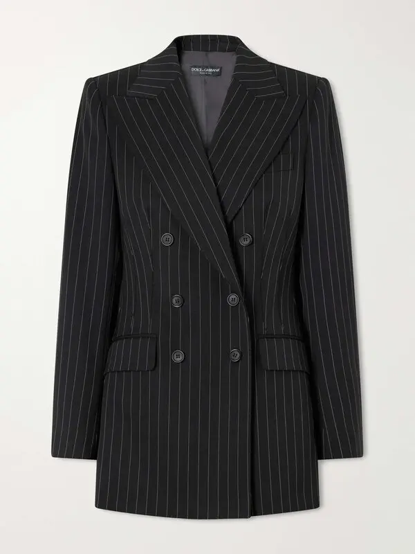 Dolce & Gabbana Pinstripe Wool-blend Blazer