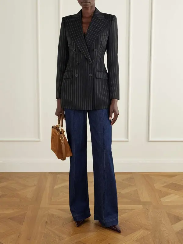 Dolce & Gabbana Pinstripe Wool-blend Blazer