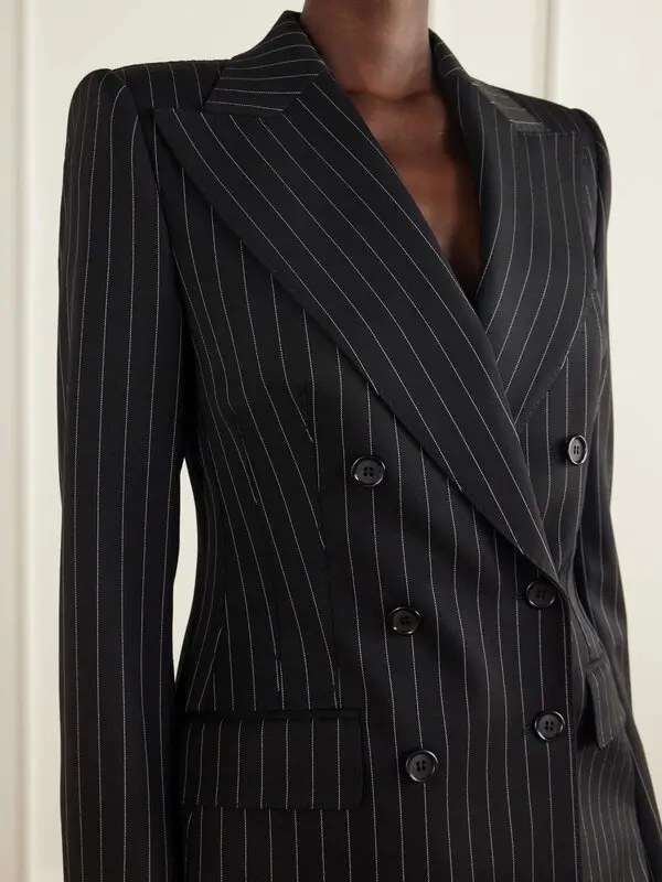 Dolce & Gabbana Pinstripe Wool-blend Blazer