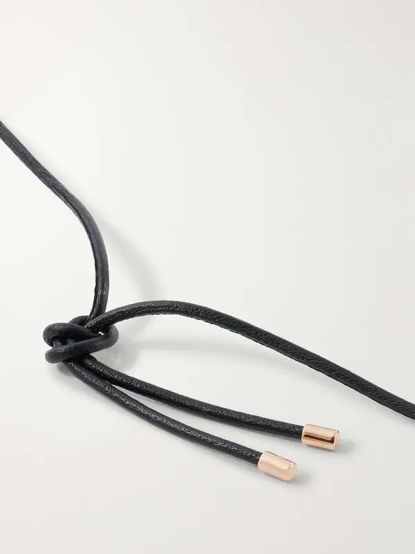 Gabriela Hearst Ceramic Pendant Cord Necklace