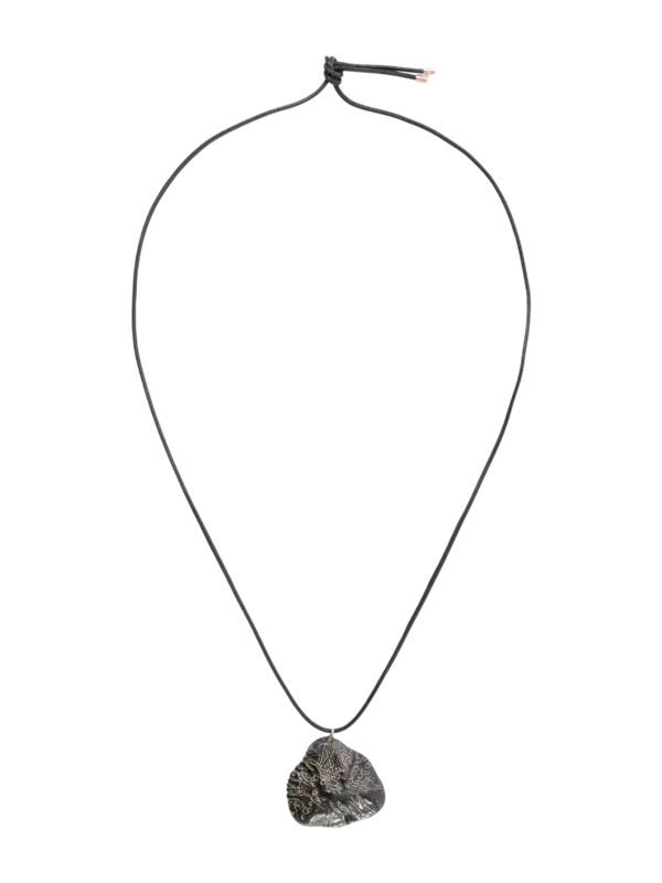 Gabriela Hearst Ceramic Pendant Cord Necklace - Black
