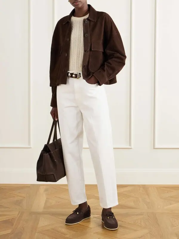 TOD'S Suede Lace-up Loafers
