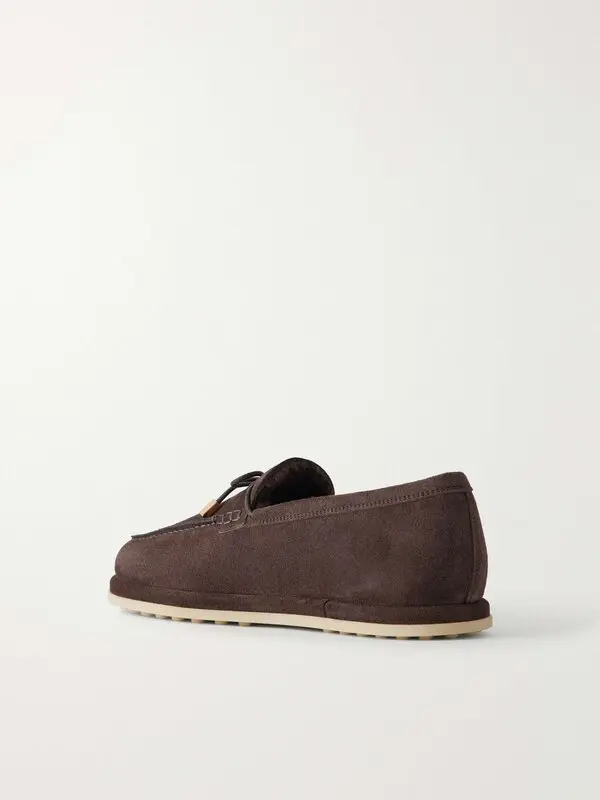 TOD'S Suede Lace-up Loafers