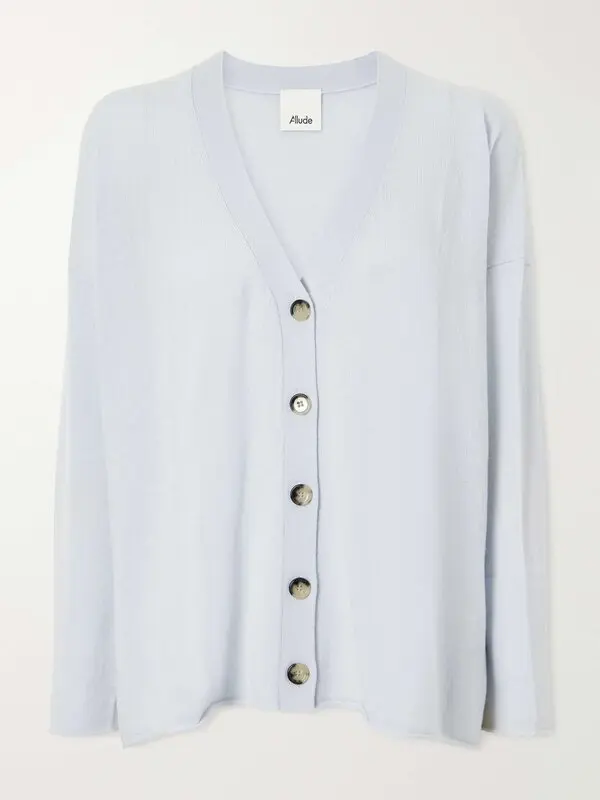 ALLUDE V-neck Cashmere Cardigan