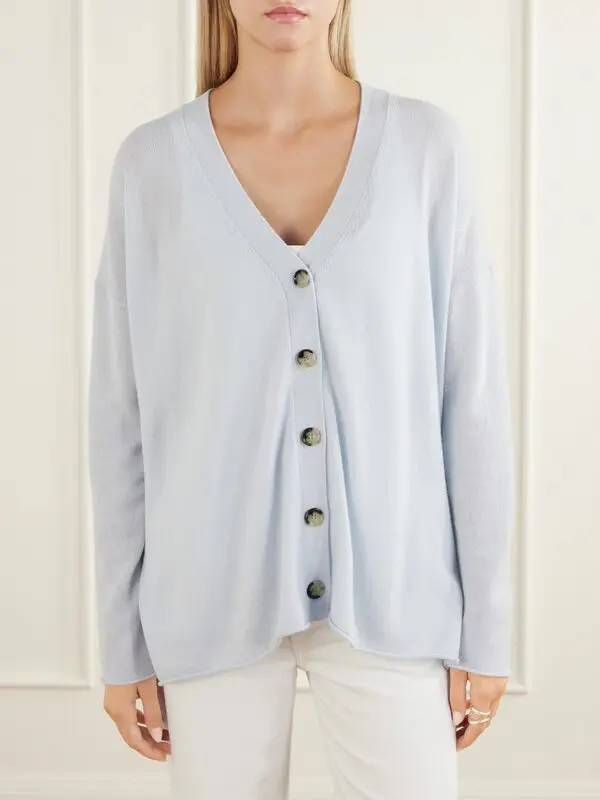 ALLUDE V-neck Cashmere Cardigan