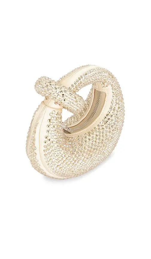 Jw Pei Abacus Artificial Crystal Mini Top Handle In Metallic Gold